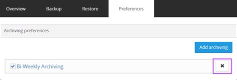 Archiving Backup Sessions In Backup Manager
