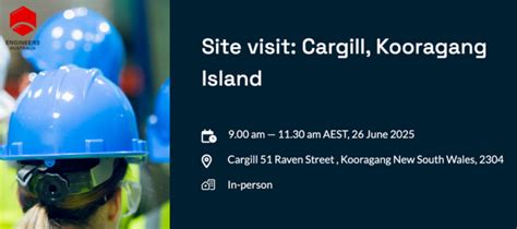 Site Visit Cargill Kooragang Energy And Resources Knowledge Hub