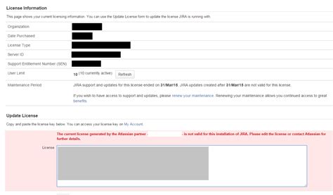 The Current License Generated By The Atlassian Partner Xxxx Is Not Valid For This