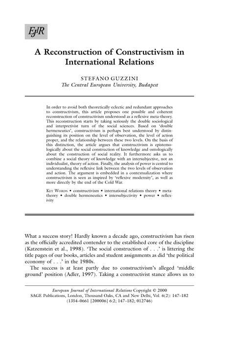 Constructivism International Relations