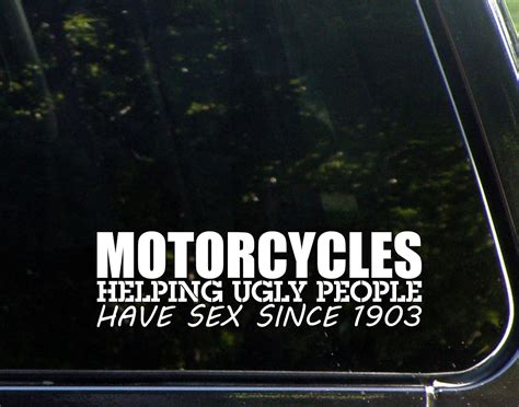 Amazon Com Sweet Tea Decals Motorcycles Helping Ugly People Have Sex Since 1903 8 3 4 X 2 1 2