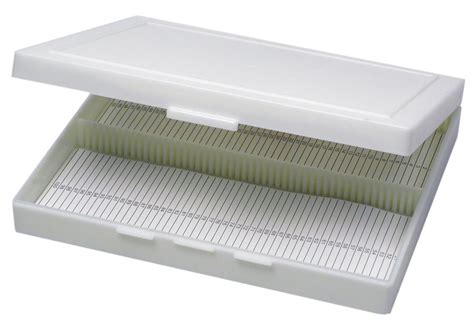 Microscope Slide Storage Box Holds 100 Slides