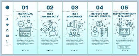 Software Performance Testing Onboarding Mobile Web Pages Vector Template Responsive Smartphone