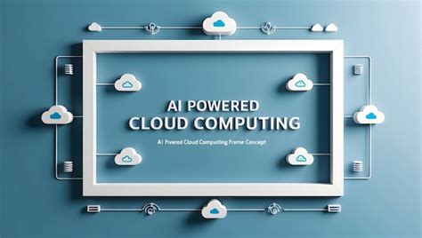 3d Ai Powered Cloud Computing Frame Concept As A Clean Border Frame Featuring Cloud Icons And