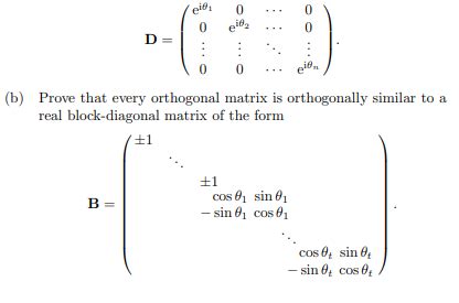 Get Answer A Explain Why Every Unitary Matrix Is Unitarily Similar To A Transtutors