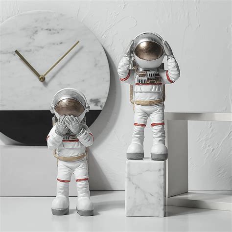 Простая Современная креативная скульптура астронавта три фигурки космонавта без космонавта