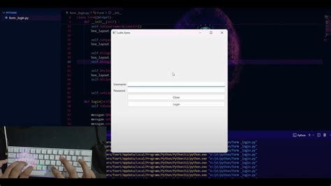 Asmr Programming Login Form With Python Youtube