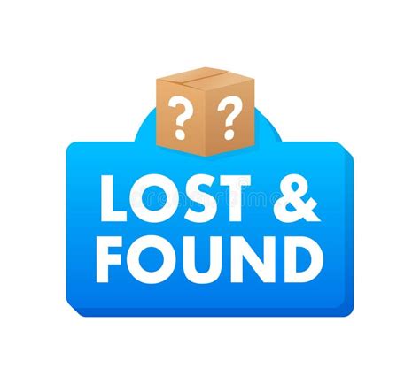 Lost And Found Speech Bubble Speech Bubble Vector Illustration Stock