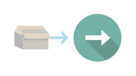 Box With Arrow Icon For Export Or Sending Vector Design Generative AI Stock Illustration