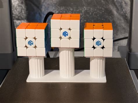 Triple Column Speedrubiks Cube Display By Soulless Casper Makerworld