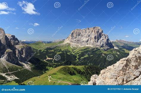 The Gardena Pass Connects Val Gardena With Val Badia Trentino Alto