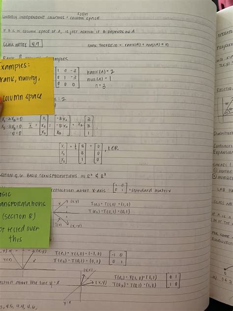 Linear Algebra Sex Rhandwriting