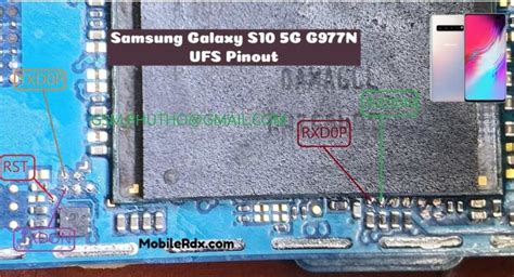 Samsung Galaxy S10 5G UFS ISP Pinout To ByPass FRP User Lock