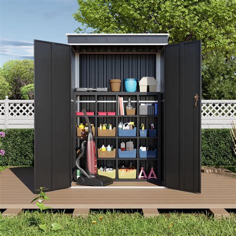 Amazon Gangmei物置 室外収納庫 屋外倉庫 倉庫おしゃれ 庭収納 幅123×奥行き125×高185cm 耐水 耐侯 防uv