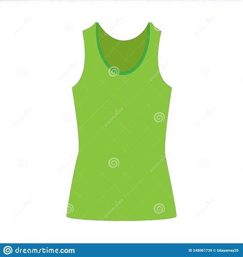 Ropa Interior Masculina Color Verde Vector Sobre Fondo Blanco