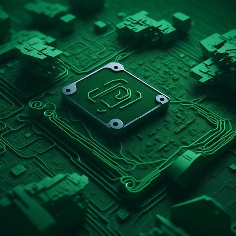 Premium Ai Image Leaf Growing On Circuit Digital And Technology