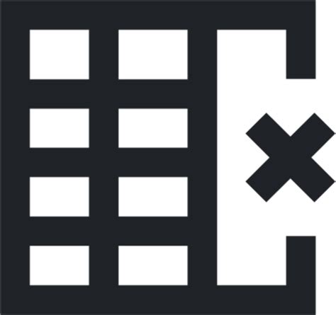 Table Delete Column Icon Download For Free Iconduck