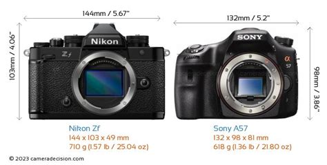 Nikon Zf Vs Sony A57 Detailed Comparison