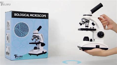 Telmu Microscope 40x 1000x Dual Cordless Led Illumination Lab Compound Monocular Microscopes