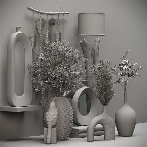 3d Model Decorative Set Turbosquid 1958929