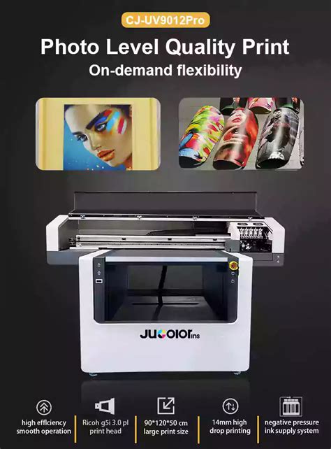 Uv Printer 9012 With Ricoh G5i Print Heads High Quality Printing Uv