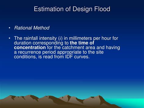 Ppt Flood And Runoff Estimation Methods Powerpoint Presentation Free