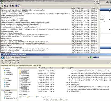 Stuck Package On Distribution Point Troubleshooting Tools Hints And Tips Windows Noob Com