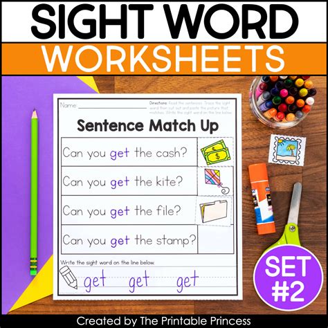 No Prep Sight Word Activities Bundle 2 The Printable Princess