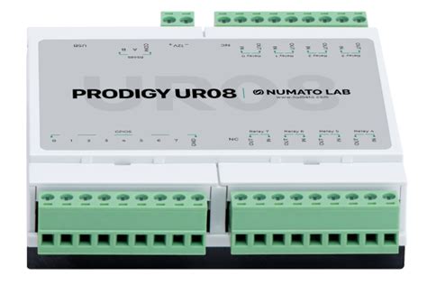 Prodigy UR Series 8 Channel USB Modbus Relay Module With Analog And Digital Inputs Ajitek