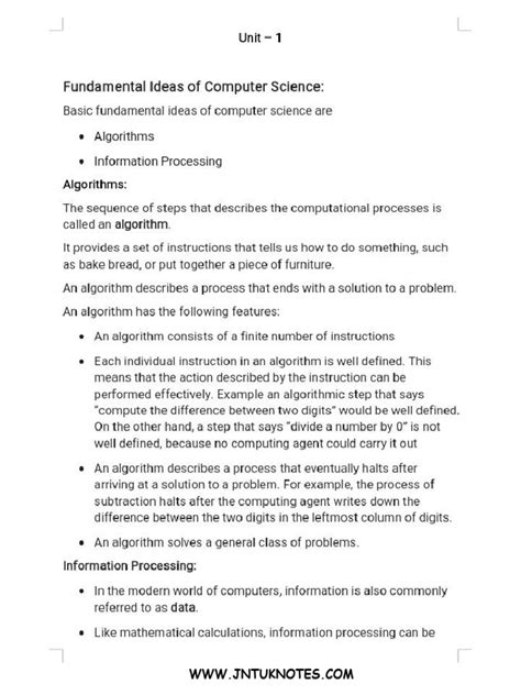 Python Programming Unit 1 Pdf