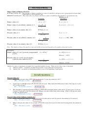 TVM EXAMPLES Updated Pdf Time Value Of Money Time Value Of Money Factors FUTURE VALUE FV