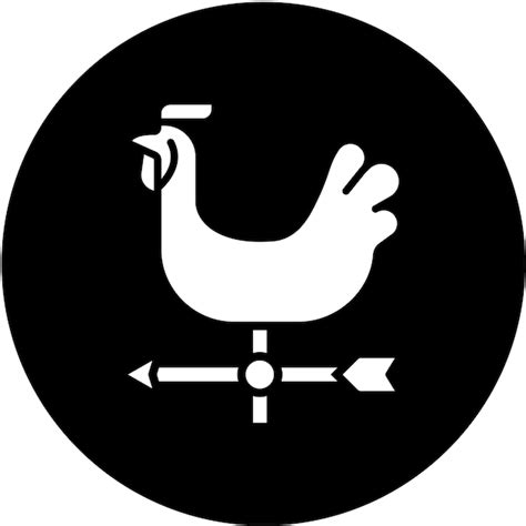 Premium Vector Weather Vane Icon Style