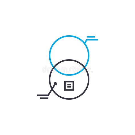 Interaction Analysis Vector Thin Line Stroke Icon Interaction Analysis