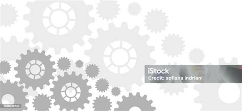 디지털 기술 및 엔지니어링 디지털 통신 개념 미래 기술 배경 벡터 일러스트레이션 검은색에 대한 스톡 벡터 아트 및 기타 이미지 검은색 기어 기계 부분 흰색 Istock