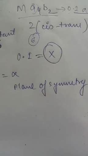 Statement 1 The Geometrical Isomers Of The Complex [m Nh3 4 Cl2 ] Are