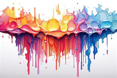 Premium Photo An Abstract Rainbow On A White Wall In The Style Of Brian Kesinger Georgia