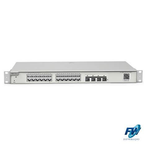 Switch Gerenciável L3 Ruijie Reyee Rg Nbs5200 24gt4xs 24 Portas Gigabit Ethernet 04 Portas