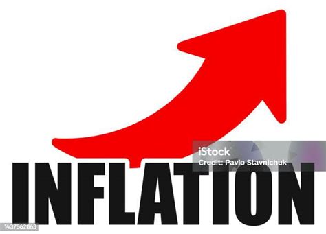 큰 빨간색 화살표 위로 인플레이션 아이콘 개념 상승 식료품 가격 경제 위기 소비자 가격 비용 그래프 위로 스톡 벡터 입찰에 대한 스톡 벡터 아트 및 기타 이미지 Istock