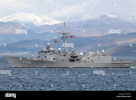 Tcg Gökova F496 A Gabya Class Frigate Of The Turkish Navy Heads