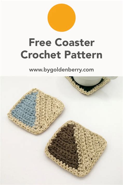 Free Geometric Coaster Crochet Pattern — Bygoldenberry