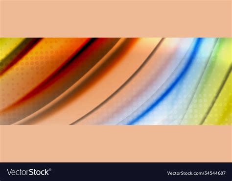 Abstract Background Smooth Flowing Lines Blurred Vector Image