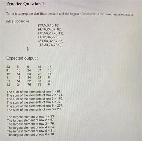 Solved Practice Question 1 Write Java Program That Finds