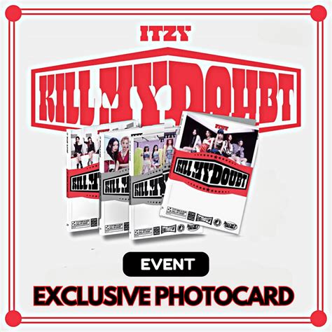 Itzy Album Kill My Doubt Standard Ver Albums Set Includes Pob Photocard Random Out Of