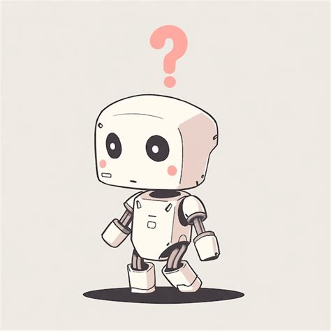 There Is A Robot With A Question Mark On Its Head Generative Ai