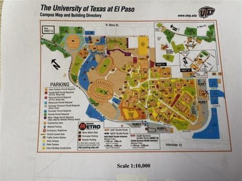 10 15 Use The Utep Campus Map Below To Measure The