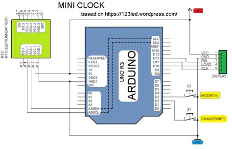 Arduino TehNiq Matrix Clock With Alarm