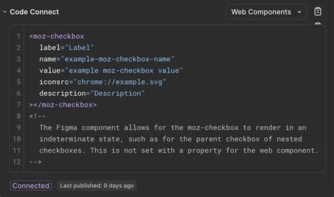 Figma Code Connect — Firefox Source Docs Documentation