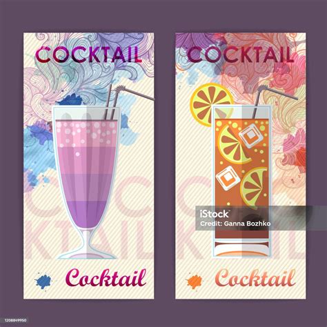 예술적인 장식 수채화 배경에 플랫 칵테일 디자인 칵테일 메뉴 녹색에 대한 스톡 벡터 아트 및 기타 이미지 녹색 데킬라 독한