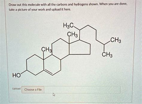 Solved Draw Out This Molecule With All The Carbons And Hydrogens Shown