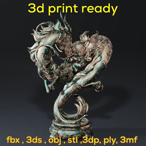 Spirited Away Movie Action Figure Chiro And Haku 3d Model By Nivinpoly420